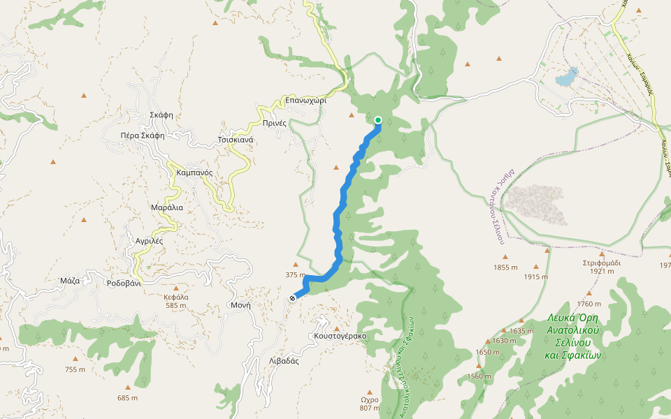 Agia Irini Gorge (E4) | Walking Map
