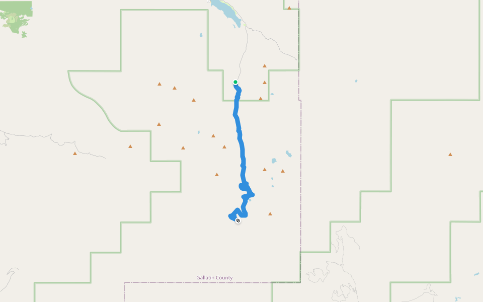 Hyalite Creek Trail in Montana | Walking Map