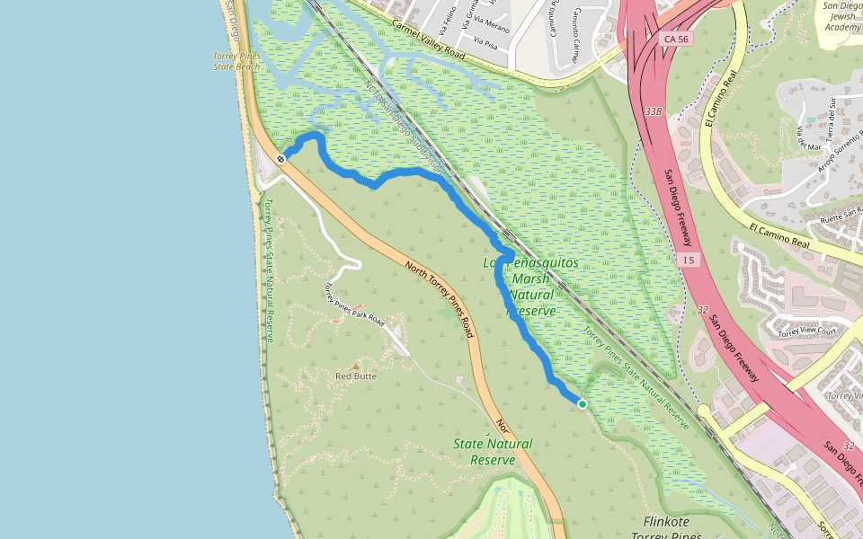 Flintkote Torrey Pines Trail in California | Walking Map