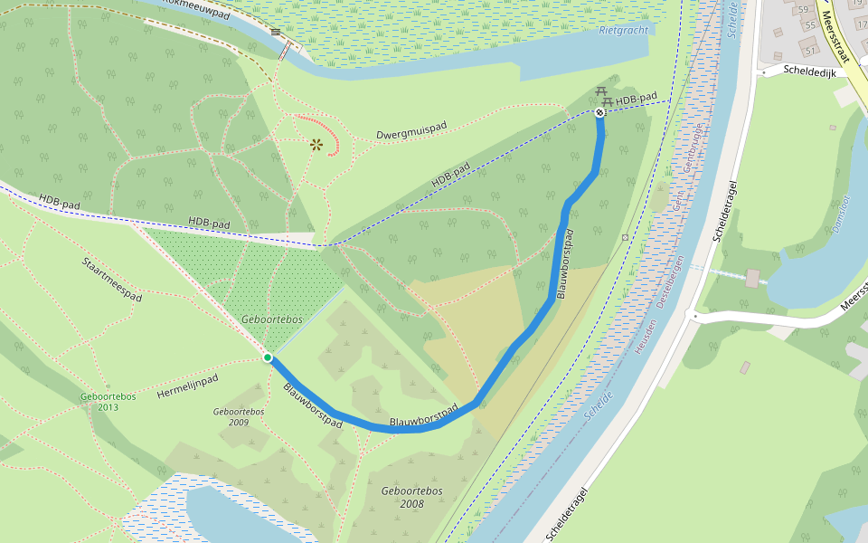 Blauwborstpad Walking And Running Trail - Destelbergen, Vlaams Gewest ...