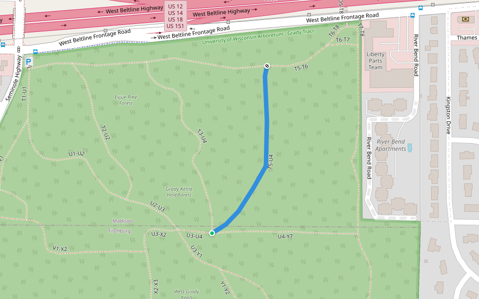 T5-U4 Walking And Running Trail - Madison, Wisconsin | Pacer