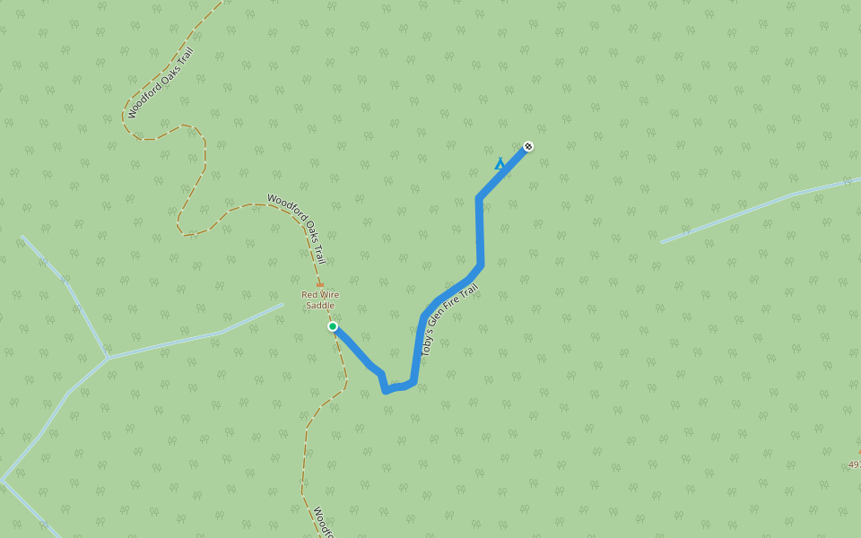 Toby's Glen Fire Trail in New South Wales | Walking Map