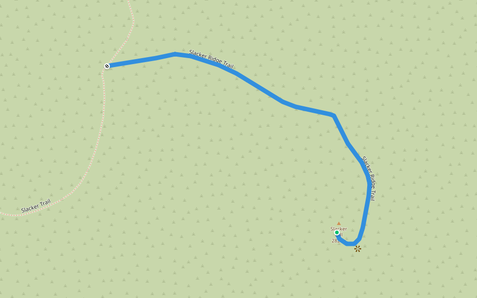 Slacker Ridge Trail in California | Walking Map
