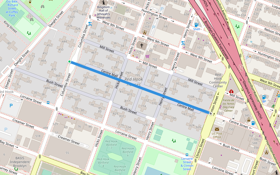 Centre Mall in New York | Walking Map