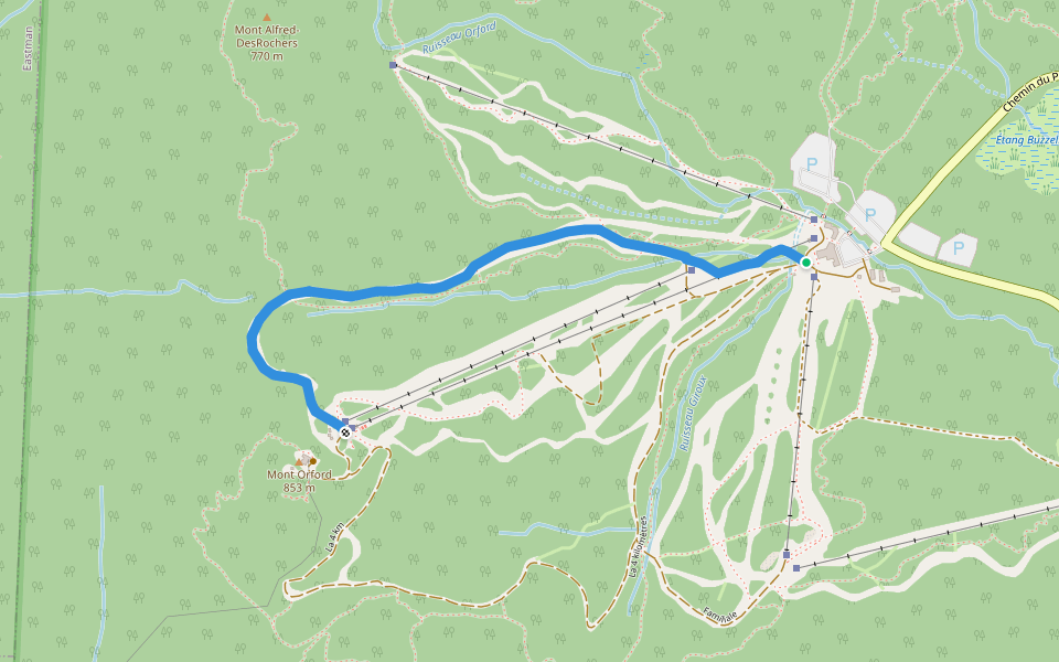 The Great Coulee in Québec | Walking Map