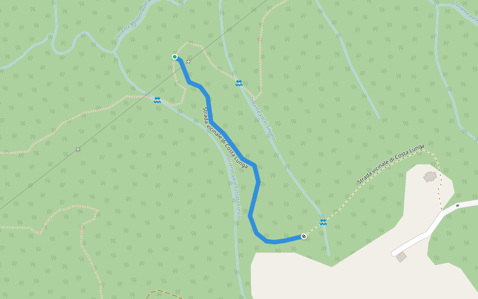 Local road of Costa Lunga | Walking Map