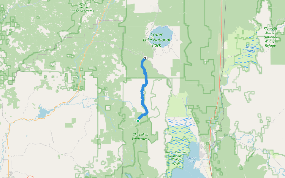 Pacific Crest National Scenic Trail #2000 in Oregon | Walking Map