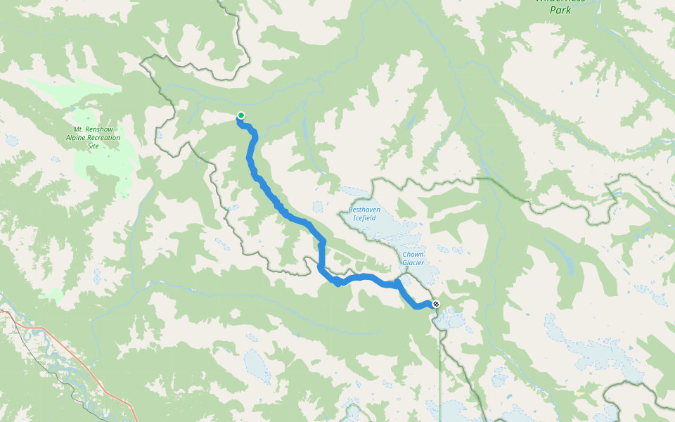 Great Divide Trail in Alberta | Walking Map