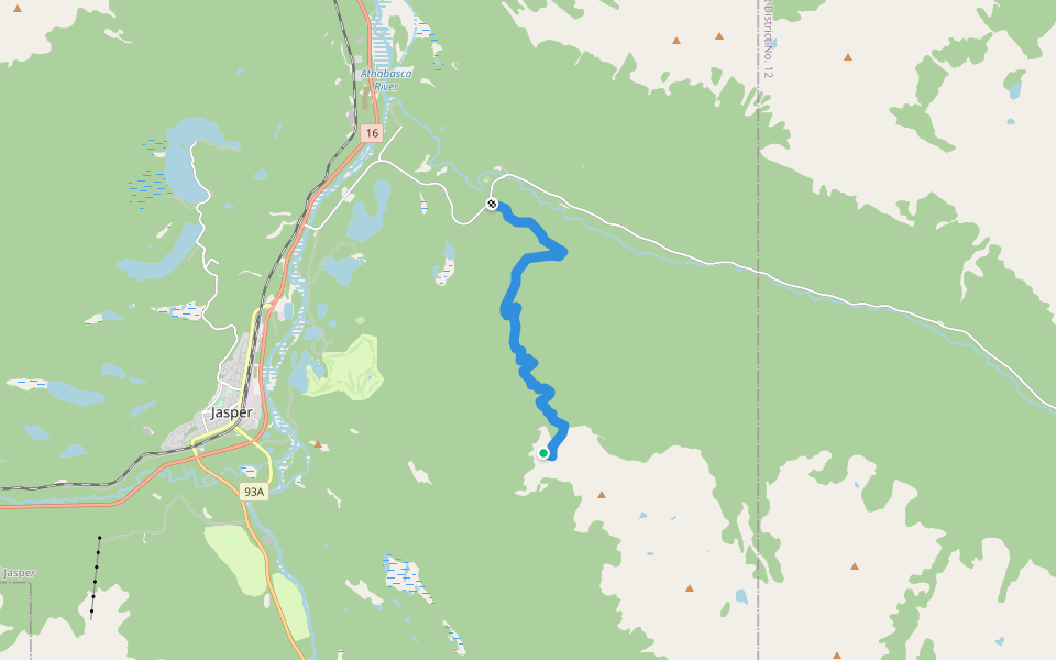 Signal Mountain Fire Road in Alberta | Walking Map