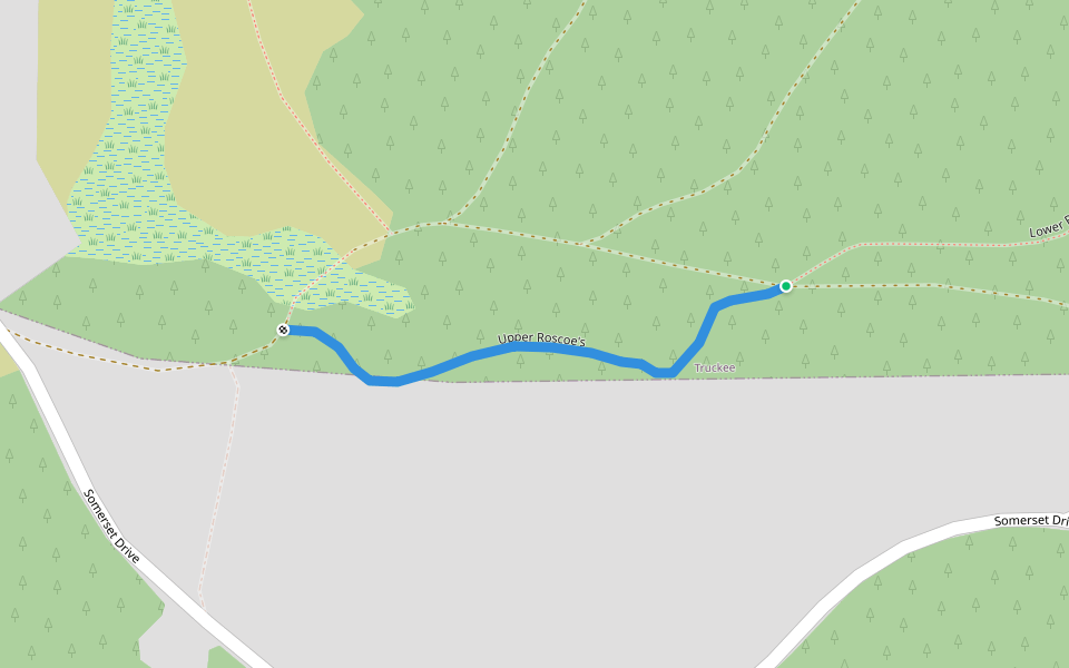 Upper Roscoe's in California | Walking Map