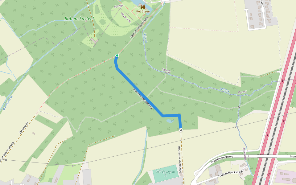 Houtemveldvoetweg Walking And Running Trail - Zemst, Vlaams Gewest | Pacer