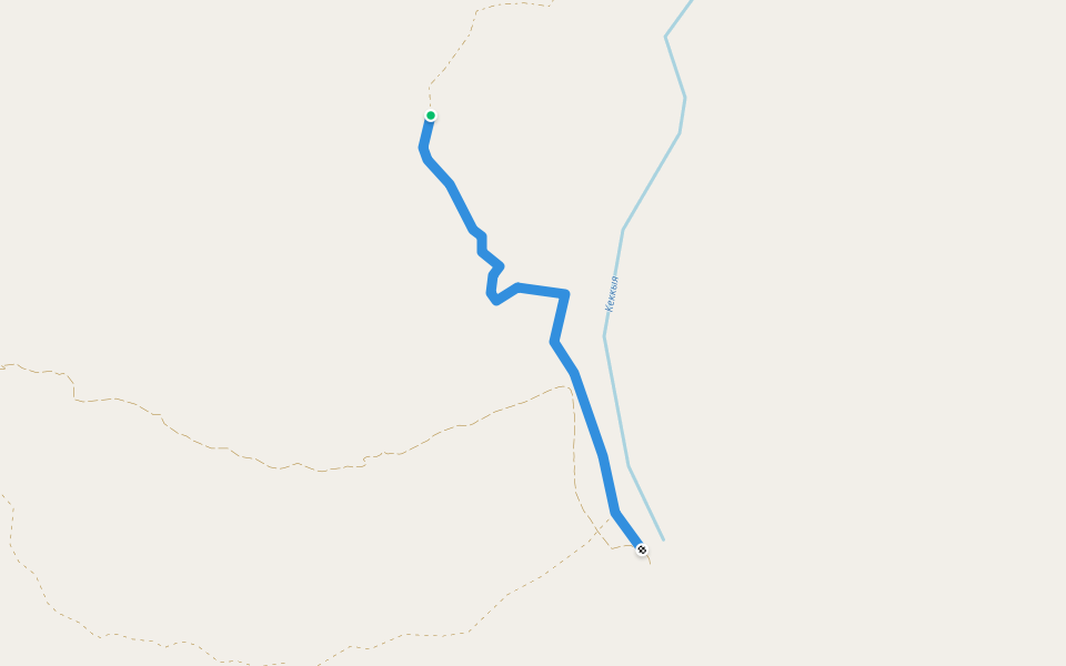 Old 4X4 road to Kol-Suu (no more in use) | Walking Map