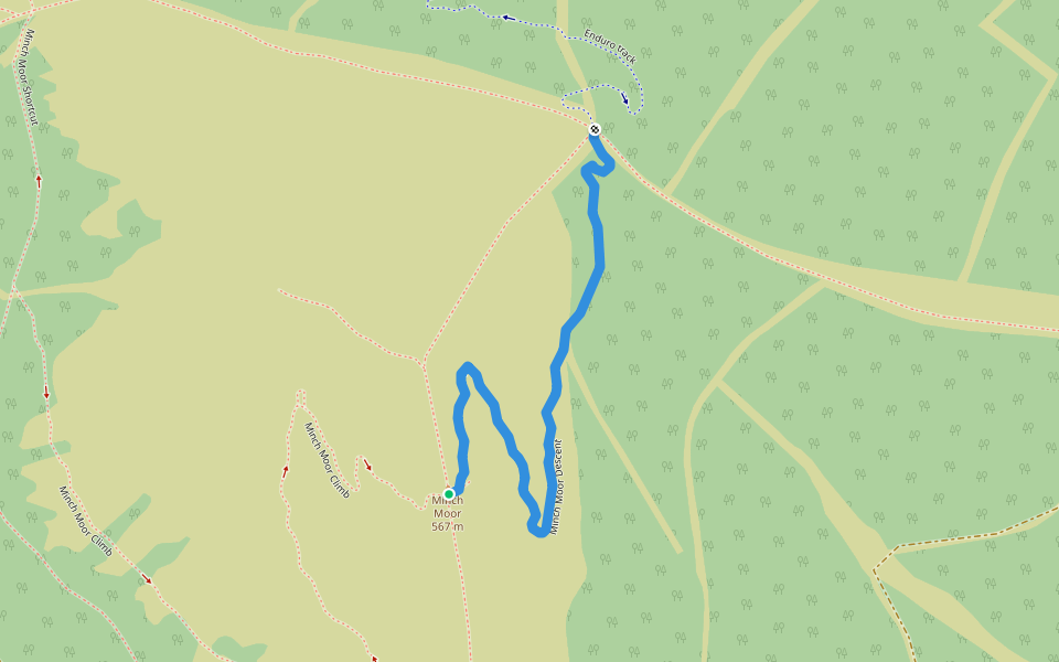 Minch Moor Descent | Walking Map