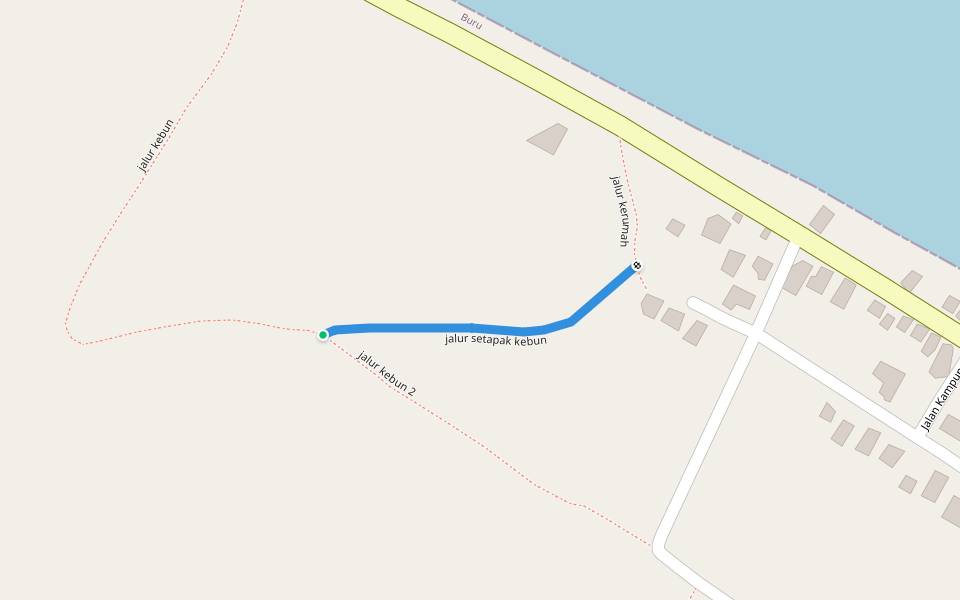 Jalur setapak kebun Walking And Running Trail - Maluku | Pacer