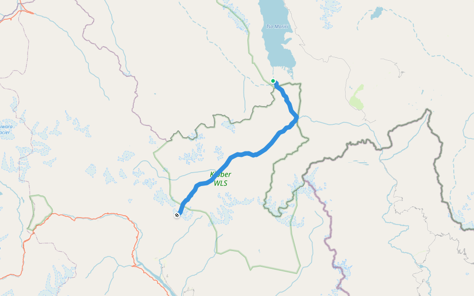 Kibber to Karzok Via Parang La | Walking Map