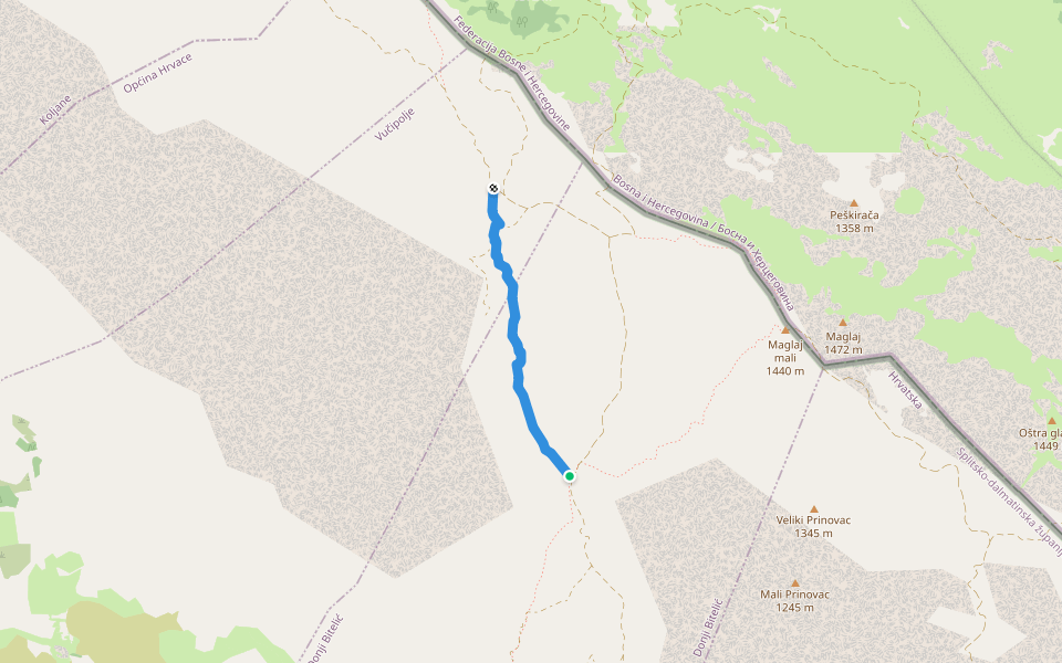 Planinska staza za sklonište PU Dinaridi in Splitsko-dalmatinska ...