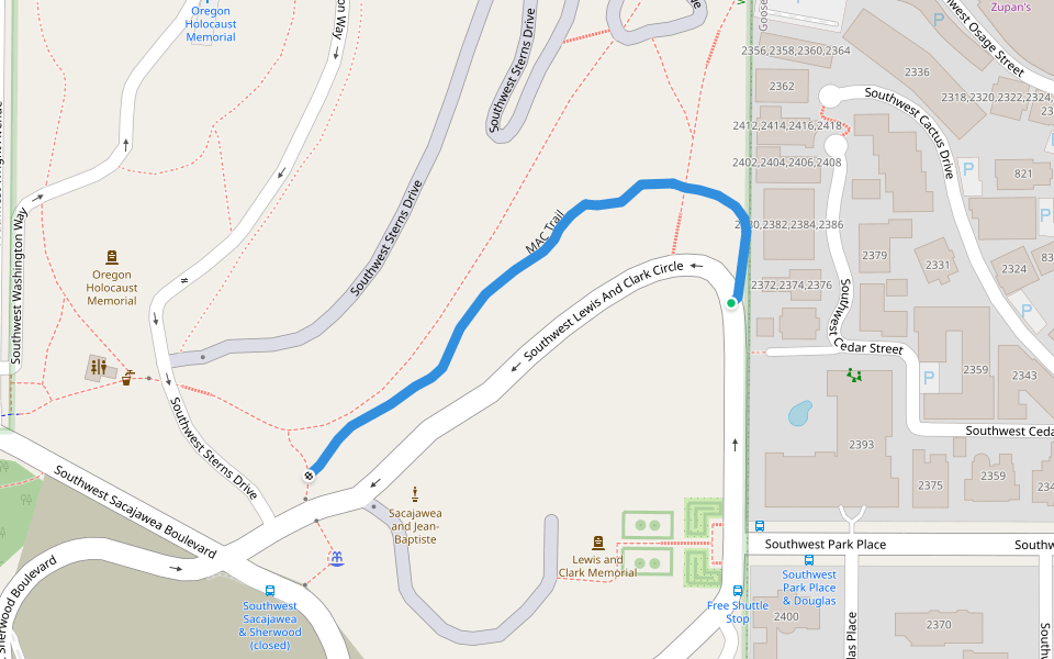 MAC Trail in Oregon | Walking Map