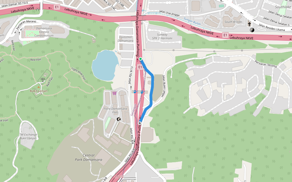 LDP Motorcycle Lane in Selangor | Walking Map