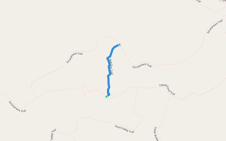 Red Oak Trail in Texas | Walking Map