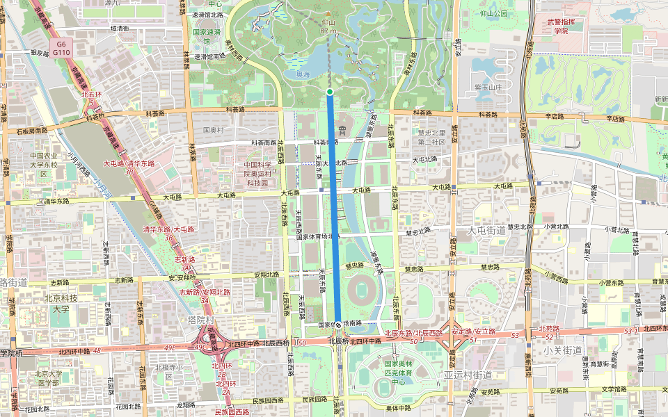 景观大道 Walking And Running Trail - Beijing, Bei Jing Shi | Pacer