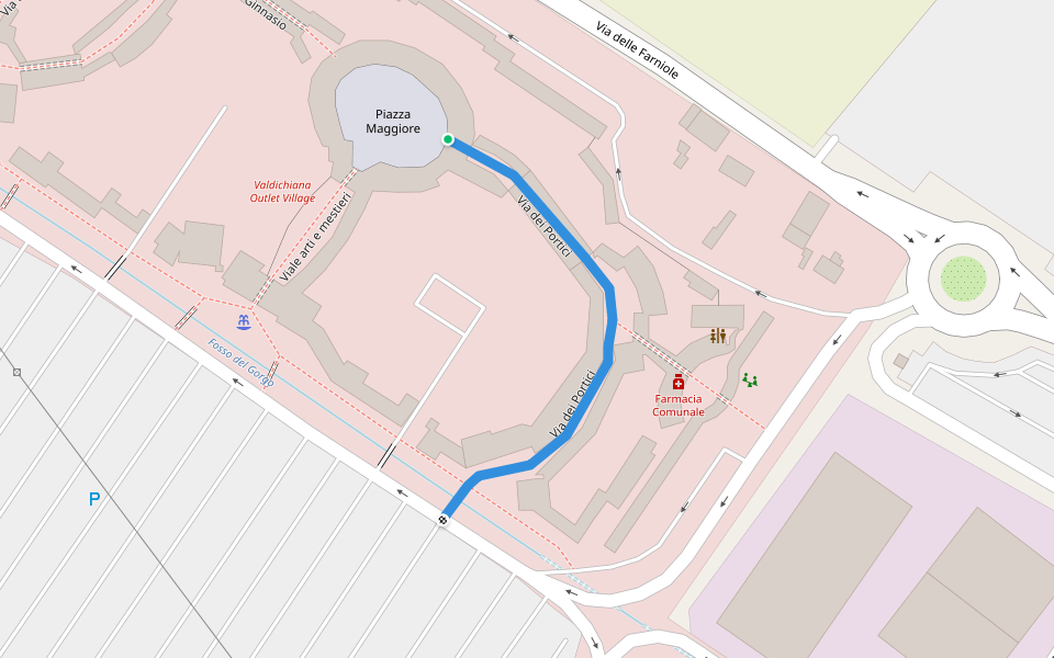 Via dei Portici | Walking Map