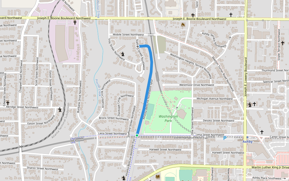 Atlanta BeltLine NW Spur in Georgia | Walking Map