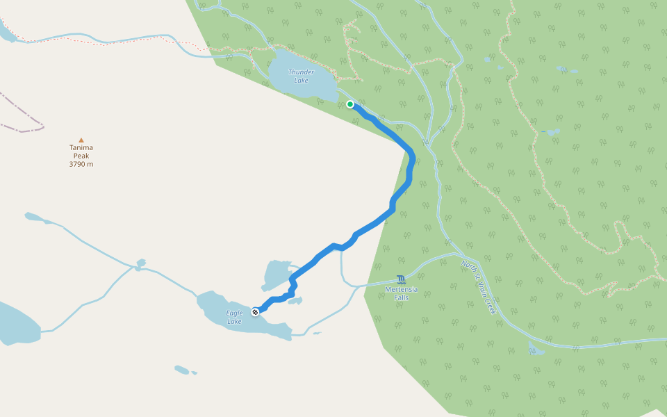 Box-Eagle Lakes Route (Off-Trail) in Colorado | Walking Map