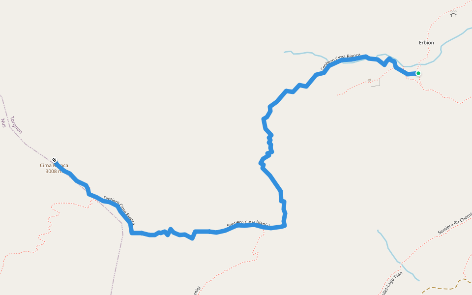 Cima Bianca path Hiking Trail - Valle d'Aosta | Pacer