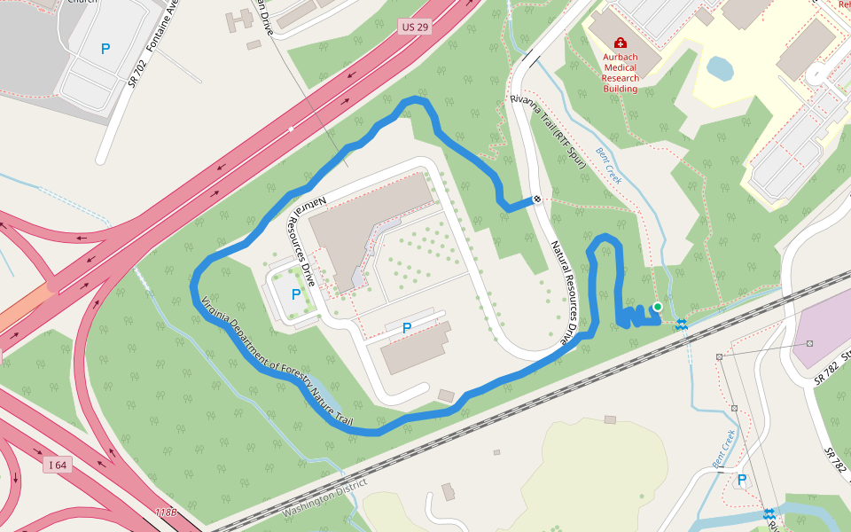 Virginia Department of Forestry Nature Trail in Virginia | Walking Map