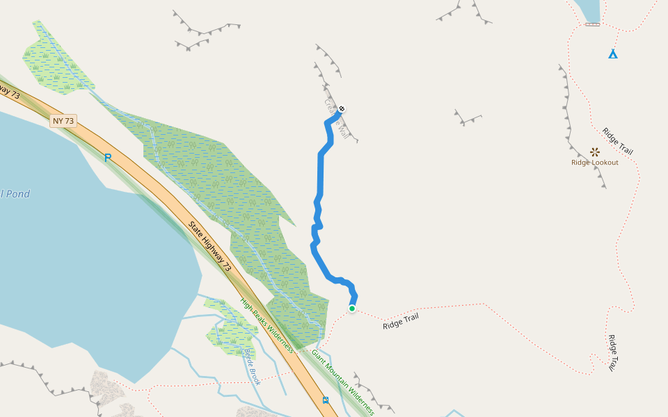 Creature Wall Access Path Walking And Running Trail - Keene Valley, New ...