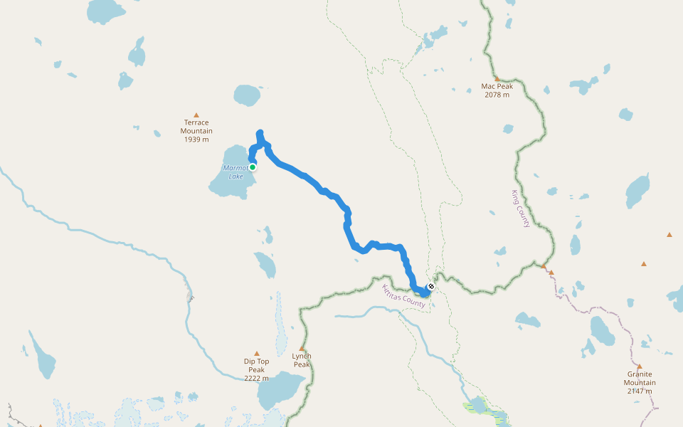 Marmot Lake Trail in Washington | Walking Map