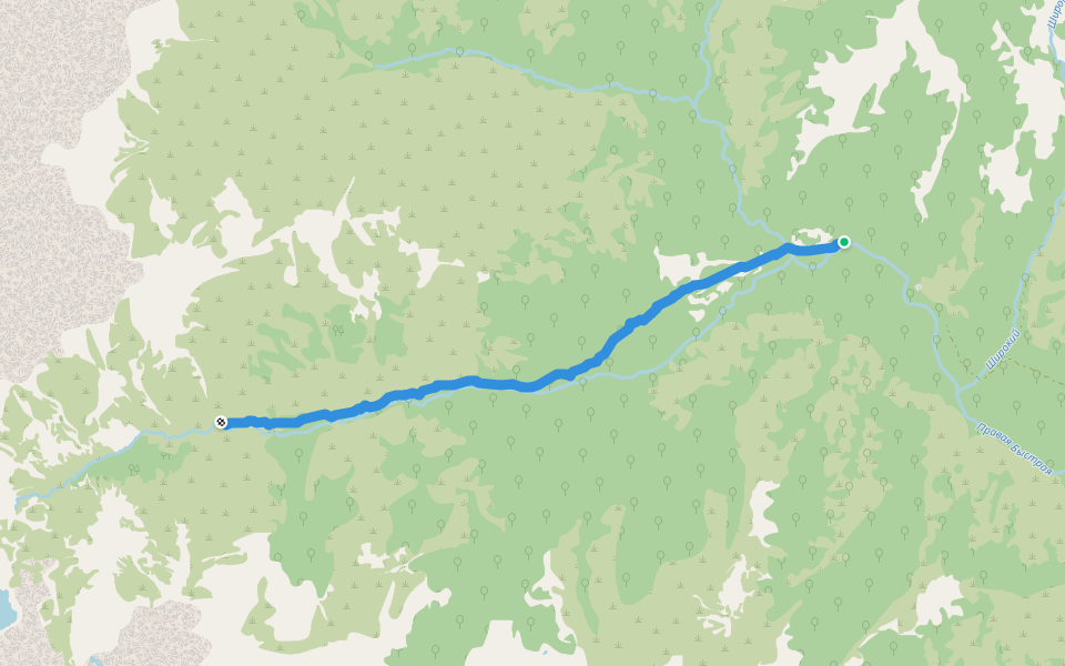 To the Sosnovsky waterfall | Walking Map