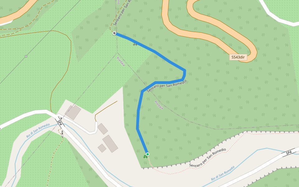 Path to San Romedio | Walking Map