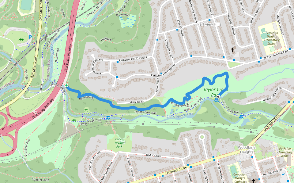 Boomerang in Ontario | Walking Map