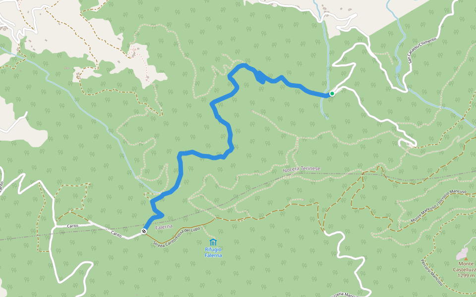 Carito/Fossa del Lupo road | Walking Map