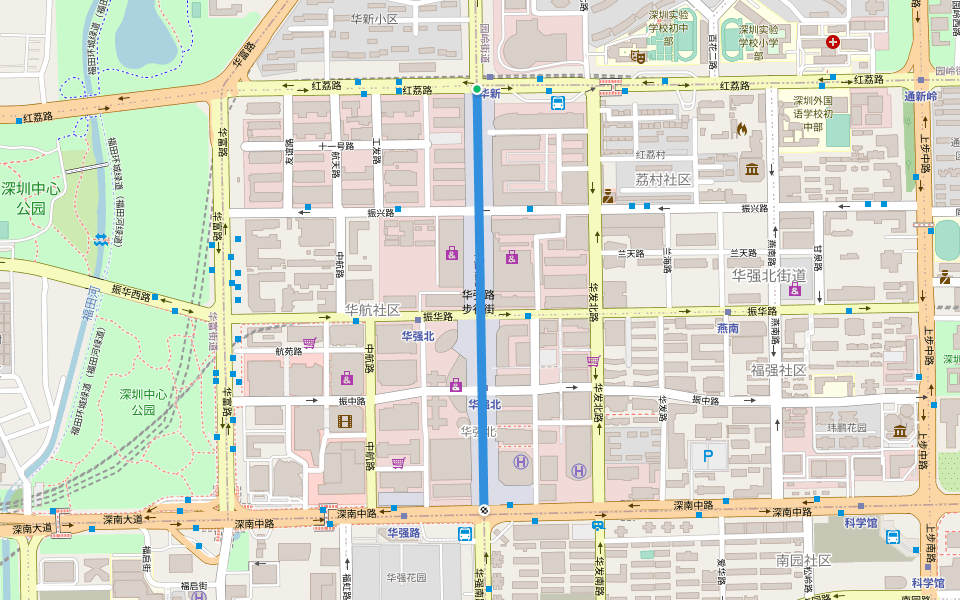 华强北路 Walking And Running Trail - Shen Zhen Shi, Guang Dong Sheng | Pacer