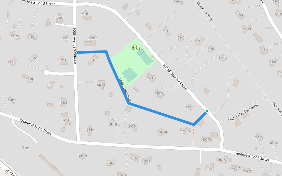 Lower Loop Path in Washington | Walking Map