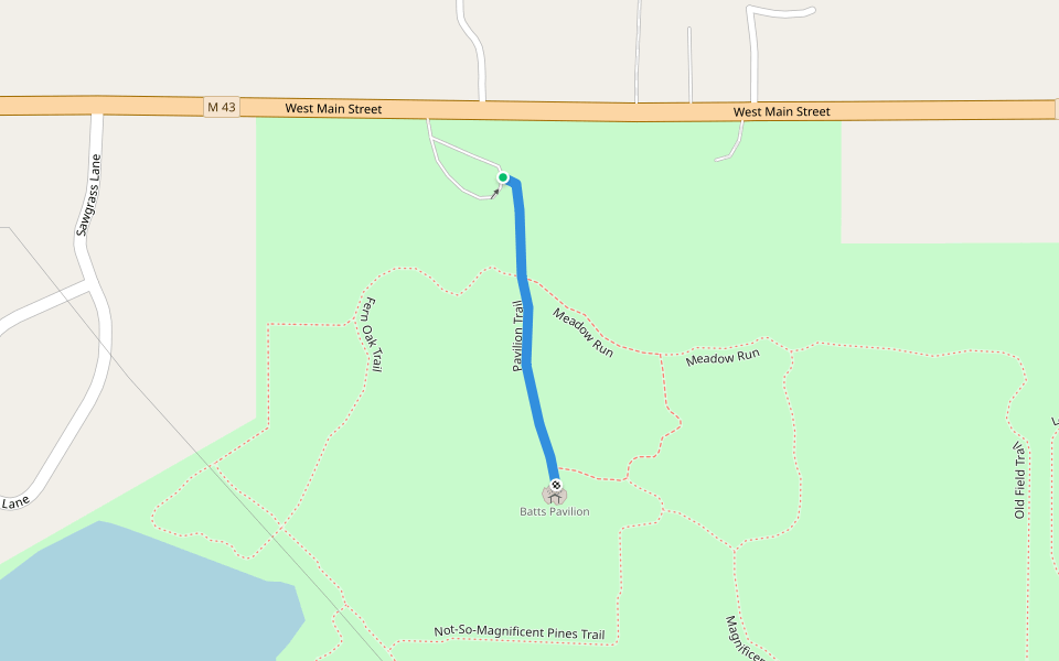 Pavilion Trail in Michigan | Walking Map