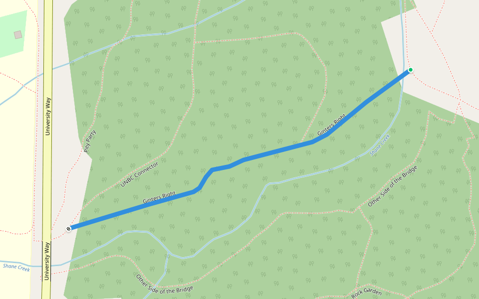 Ginters Right in British Columbia | Walking Map