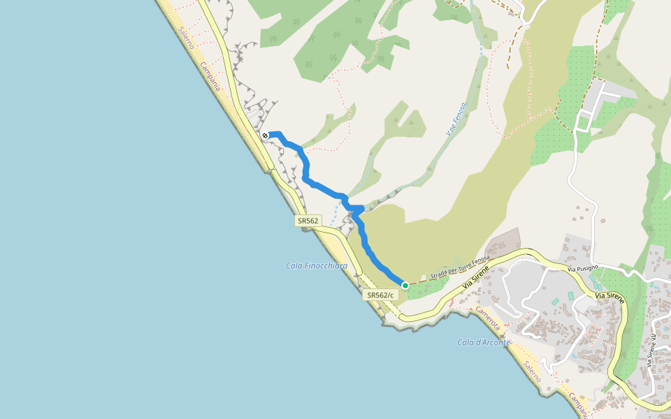 Torre Fenosa - Torre Mozza path | Walking Map