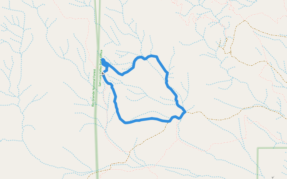 Wild Horse Loop in Colorado | Walking Map