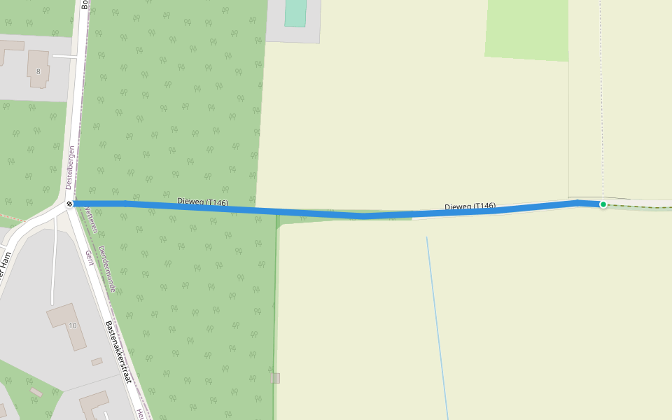 Dieweg (T146) Walking And Running Trail - Destelbergen, Vlaams Gewest ...