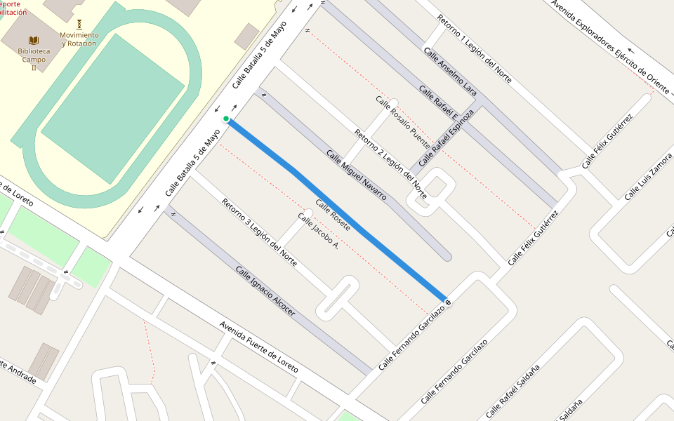 Rosette Street Walking And Running Trail - Ciudad de México | Pacer