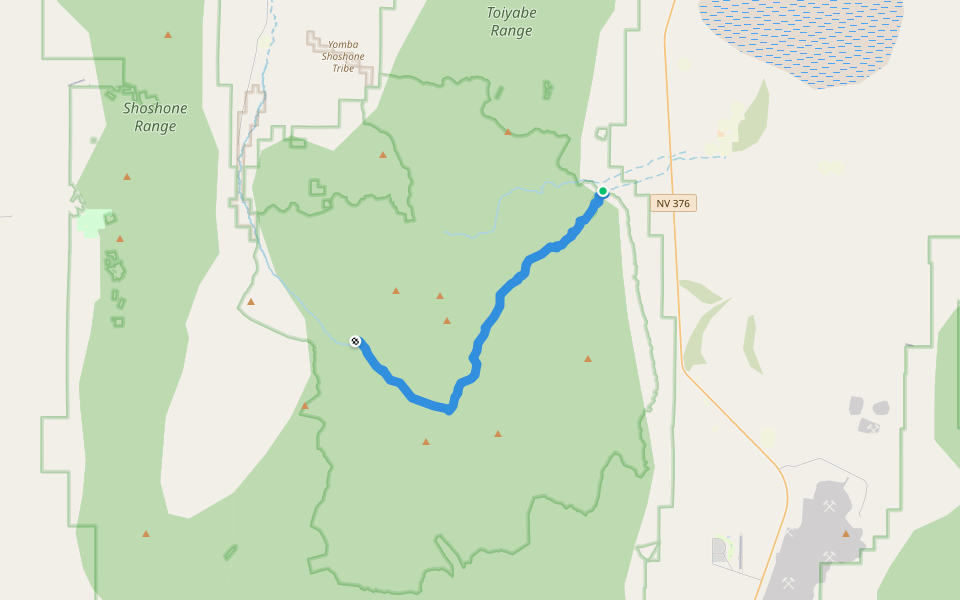 Toiyabe Crest Trail Hiking - Round Mountain, Nevada | Pacer