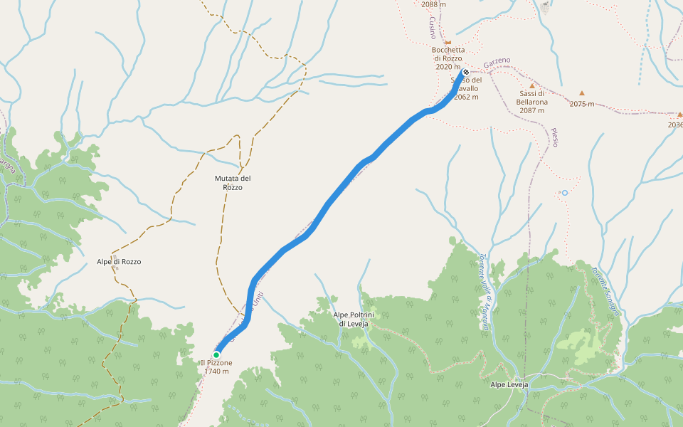 Il Pizzone - Q.2062m | Walking Map
