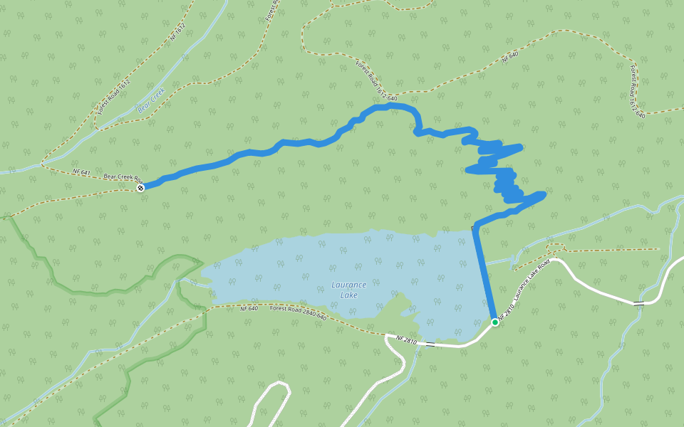 Laurence Lake High Loop Trail #632 in Oregon | Walking Map