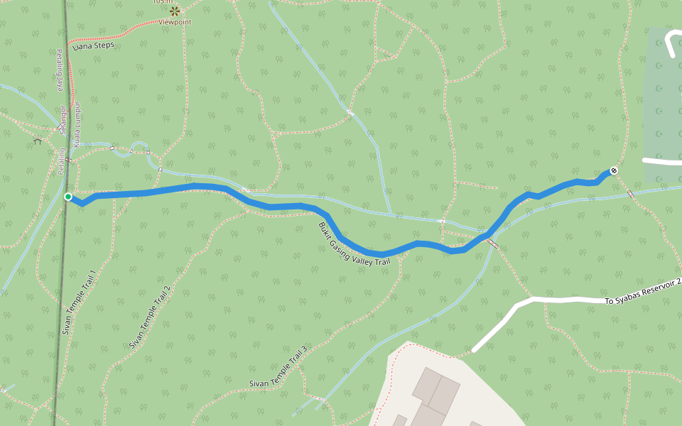 Bukit Gasing Valley Trail in Selangor | Walking Map