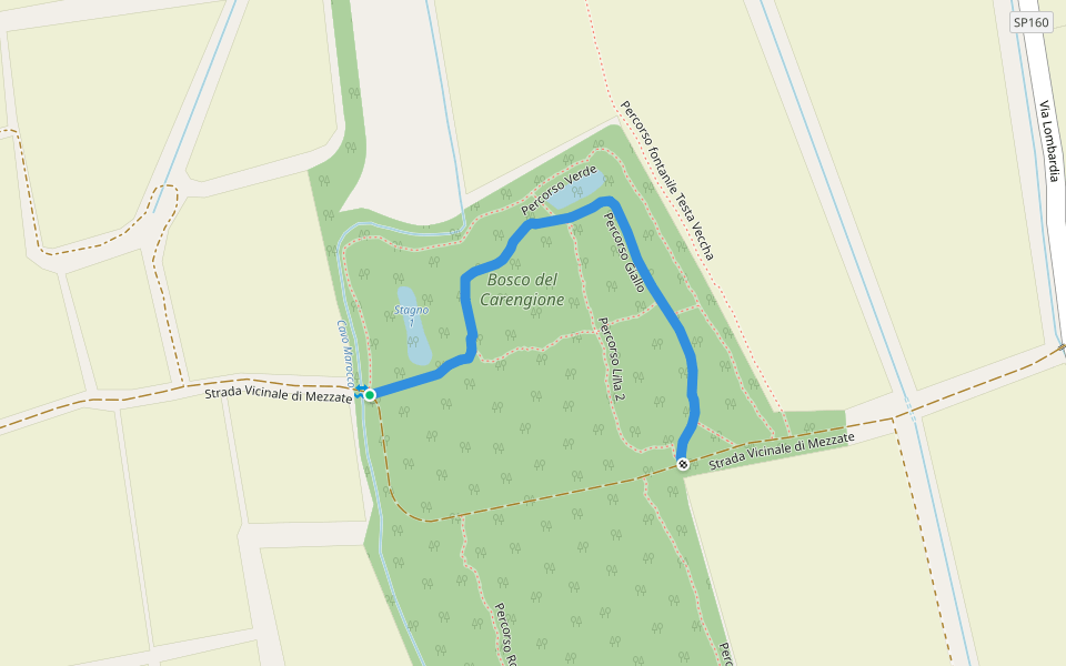 Yellow route Walking And Running Trail - Lombardia | Pacer