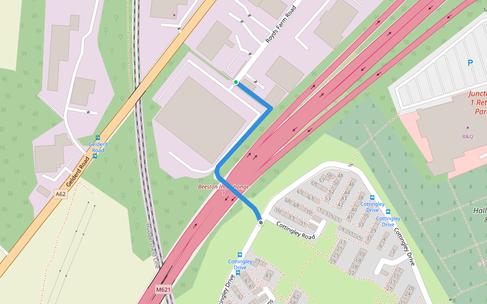 Definitive Footpath LEEDS 178 in England | Walking Map