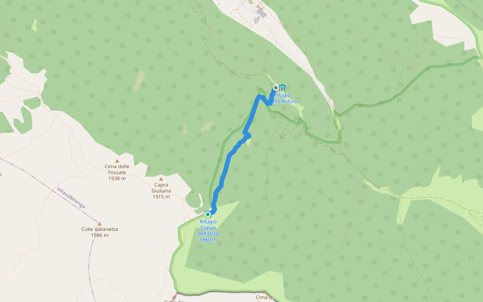 Coppo dell'Orso Fonte Astuni | Walking Map